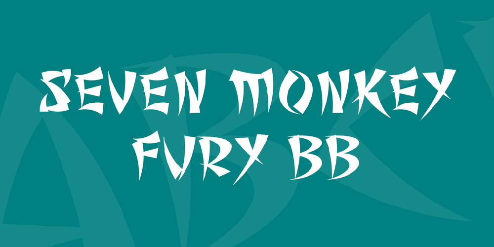 Download Seven Monkey Fury BB font | fontsme.com