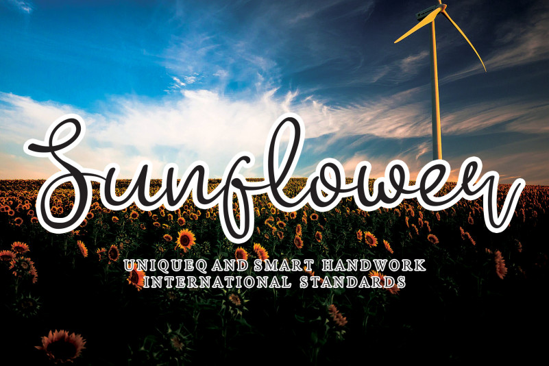Download Sunflower font | fontsme.com