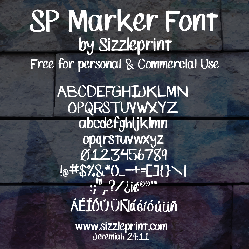 Download SP Marker font | fontsme.com