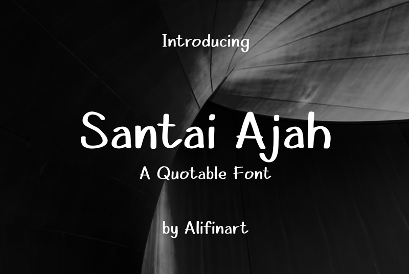 Download Santay Ajah font | fontsme.com