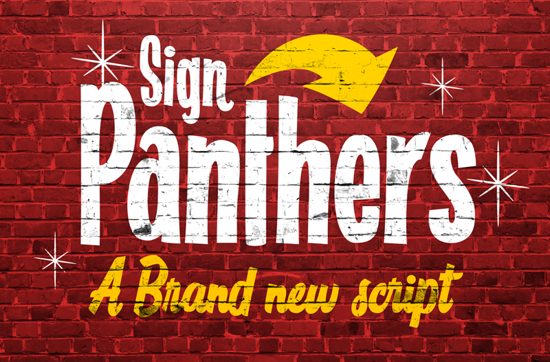 Download Sign Panthers Script font | fontsme.com
