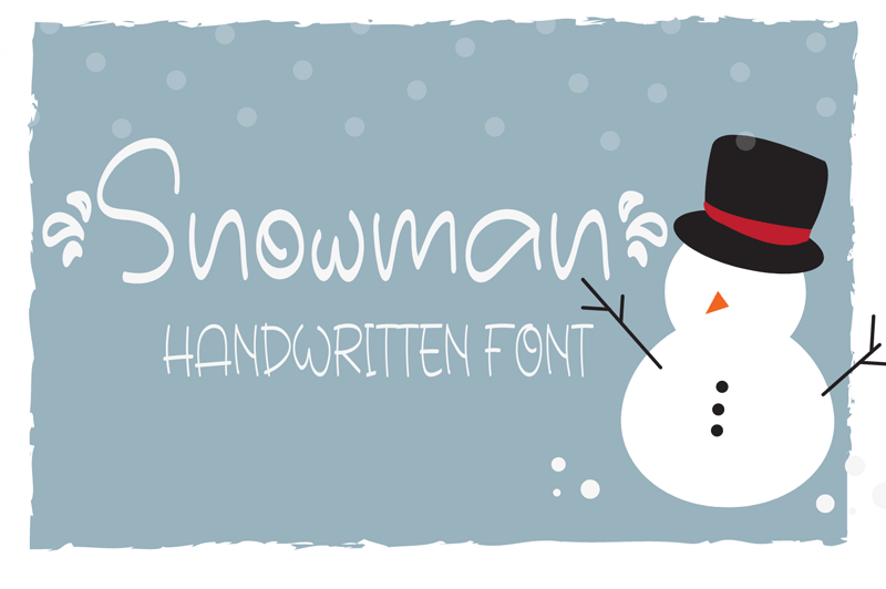 Download Snowman font | fontsme.com