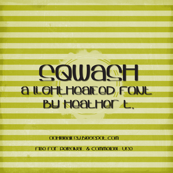 Download Sqwash font | fontsme.com