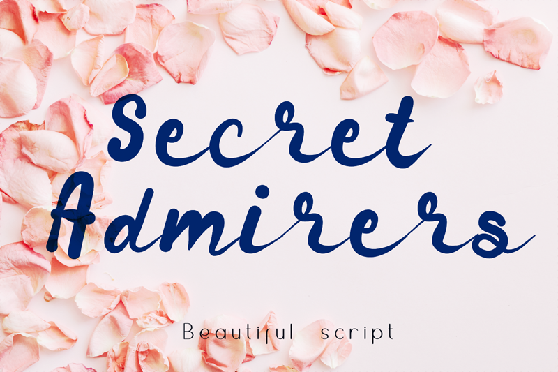 Download Secret_Admirer font | fontsme.com