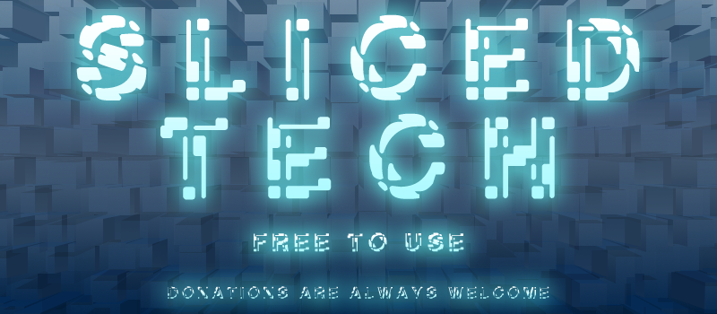 Download Sliced Tech font | fontsme.com