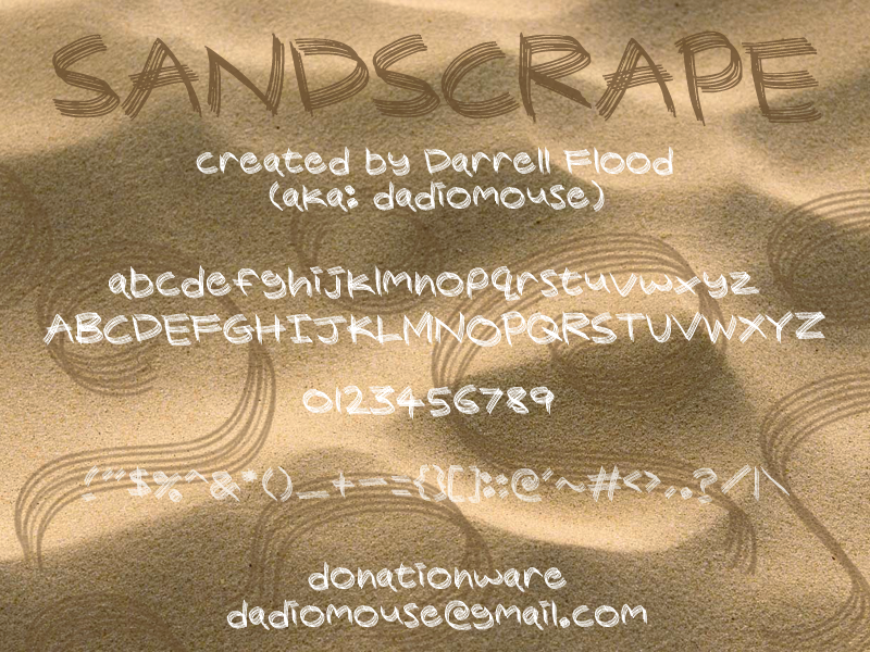 Download Sandscrape font | fontsme.com