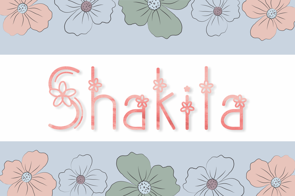 Download Shakila font | fontsme.com