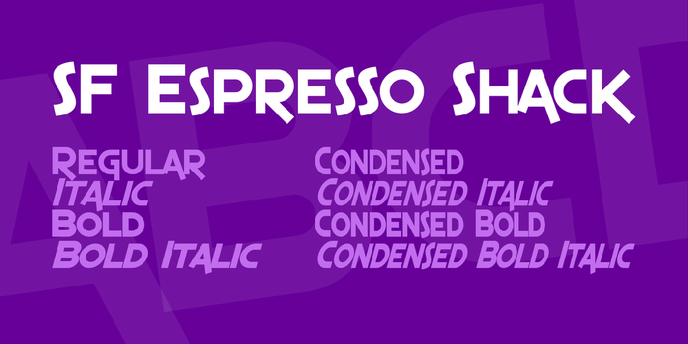 Download SF Espresso Shack font | fontsme.com