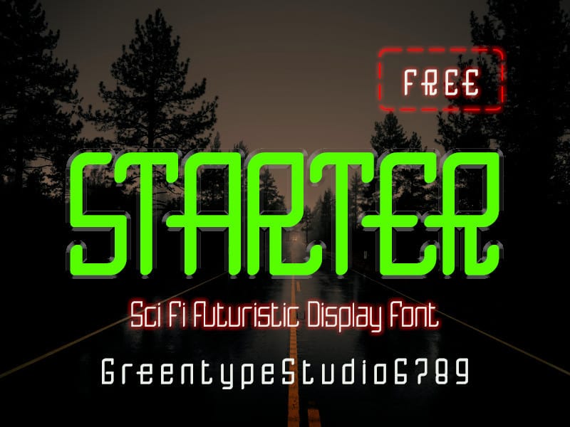 Download STARTER font | fontsme.com