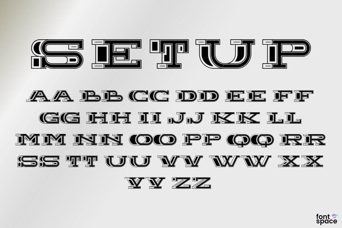 Download Setup font | fontsme.com