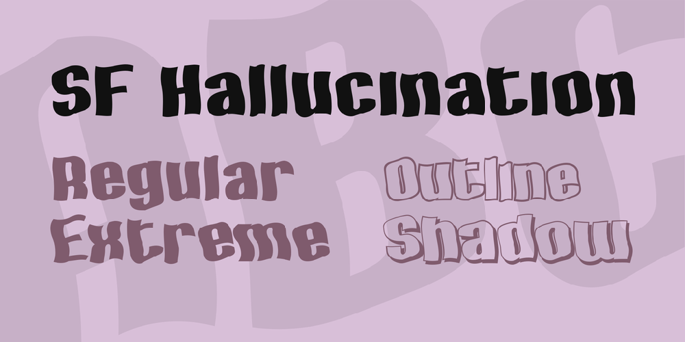 Download SF Hallucination font | fontsme.com