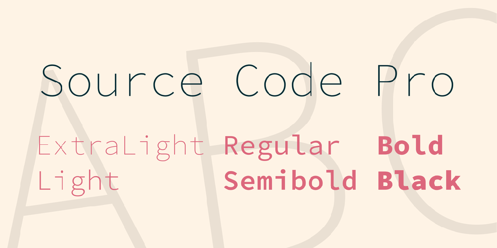 Download Source Code Pro font | fontsme.com