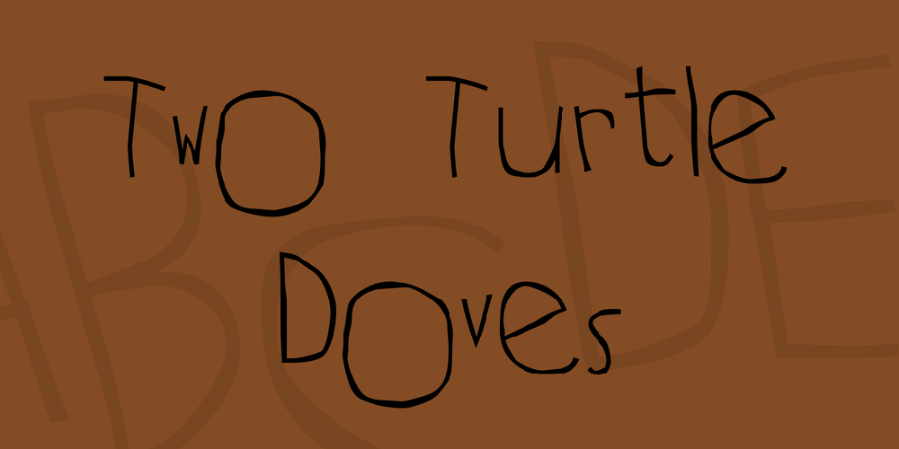 Download Two Turtle Doves font | fontsme.com
