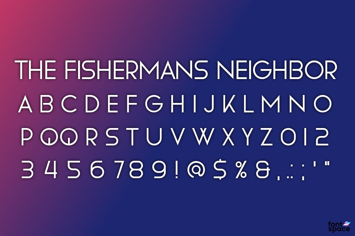 Download The Fishermans Neighbor font | fontsme.com