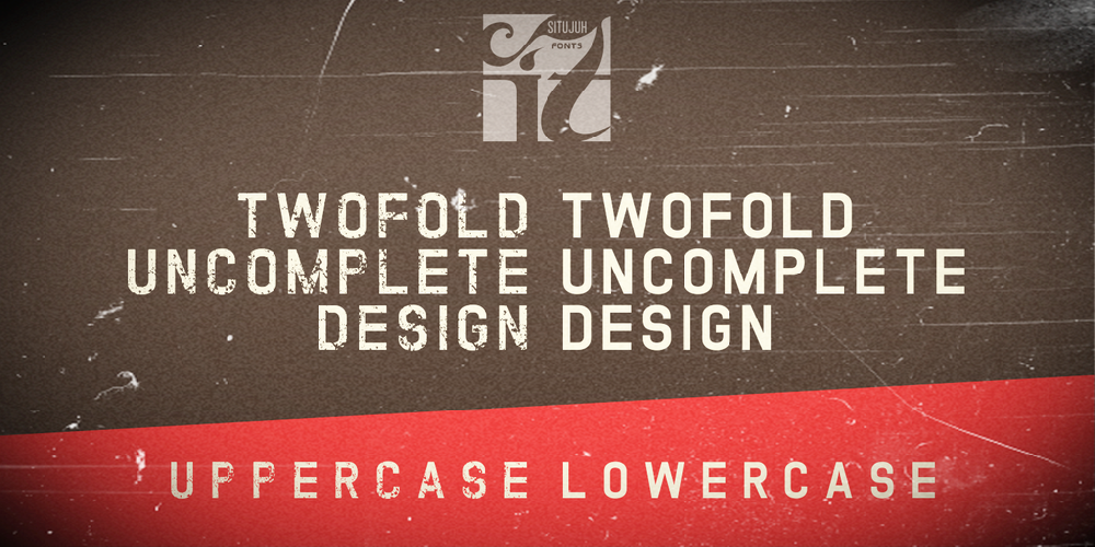 Download TWOFOLD uncomplete DeSigN font | fontsme.com