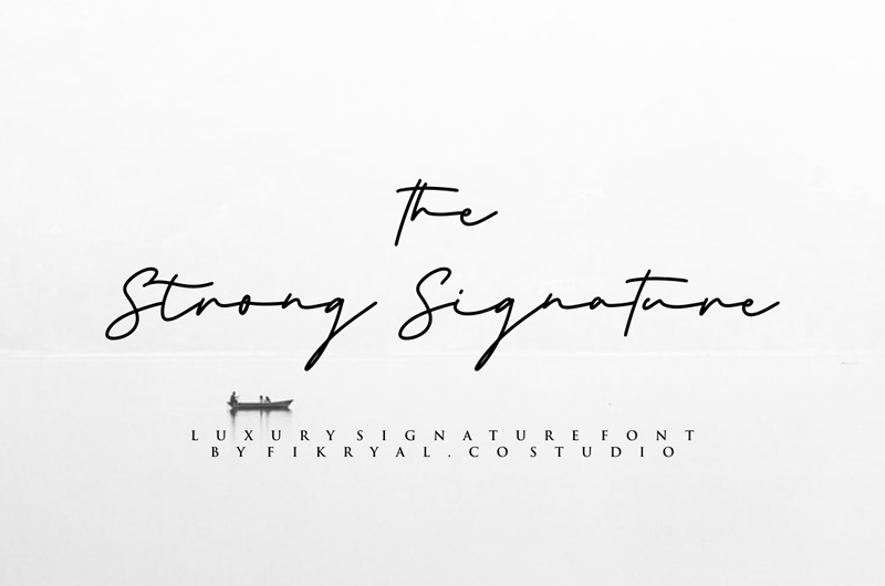 Download the Strong Signature font | fontsme.com