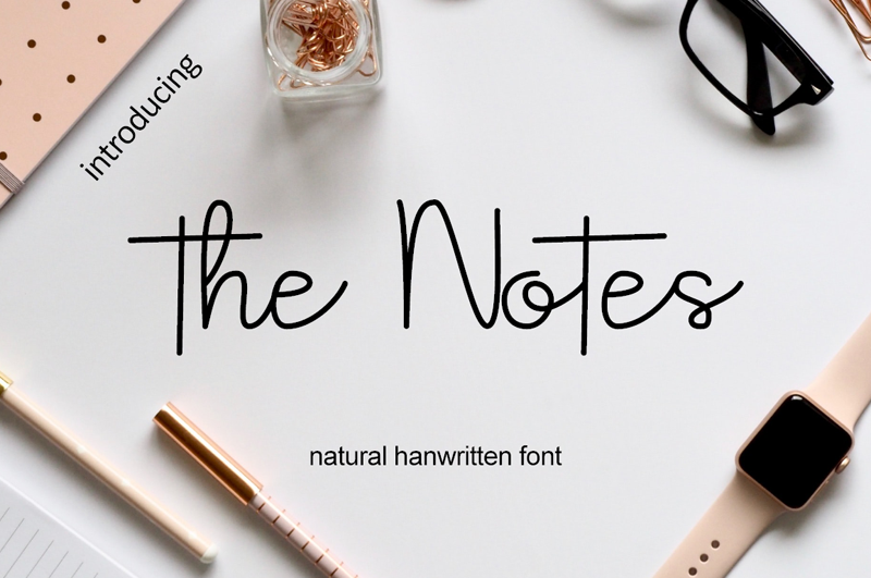 Download The Notes font | fontsme.com