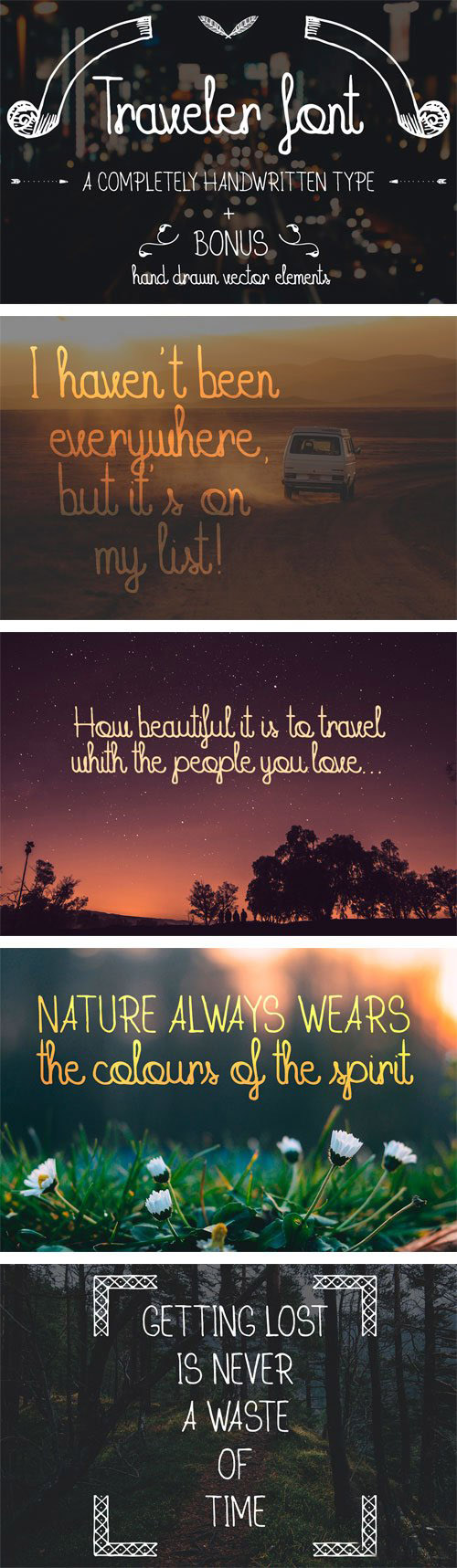 Download Traveler font | fontsme.com