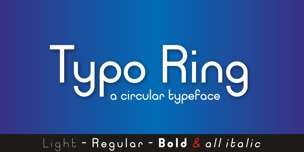 Download Typo Ring font | fontsme.com