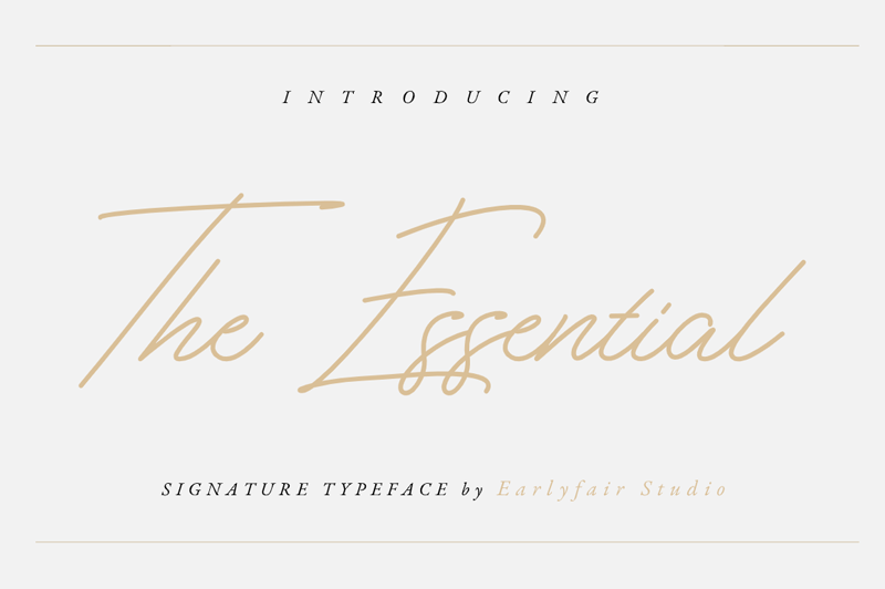 Download The Essential font | fontsme.com