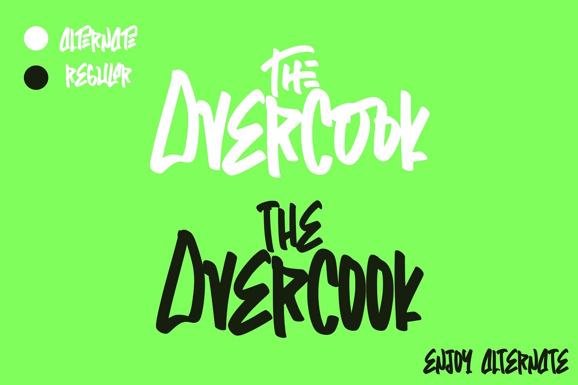 Download The Overcook font | fontsme.com