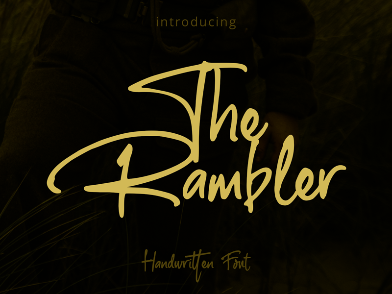 Download The Rambler font | fontsme.com