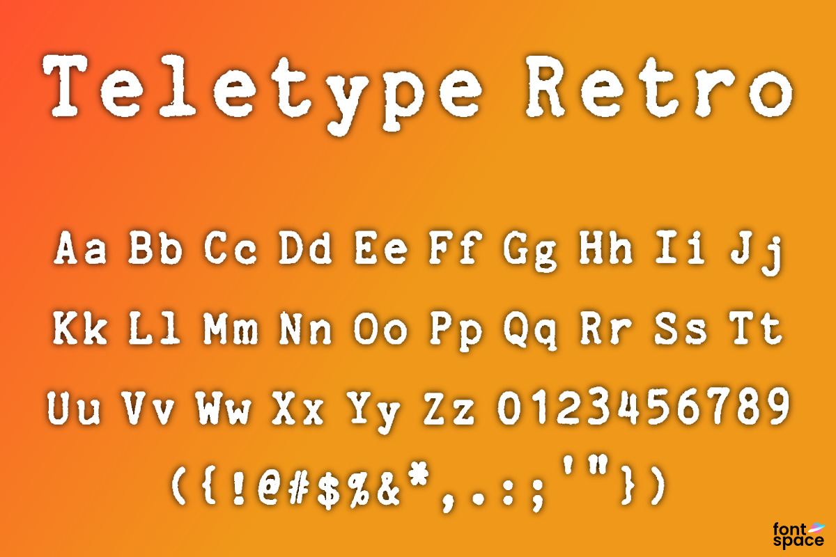 Download Teletype Retro font | fontsme.com