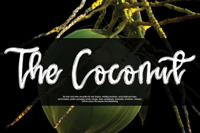 Download The Coconut font | fontsme.com