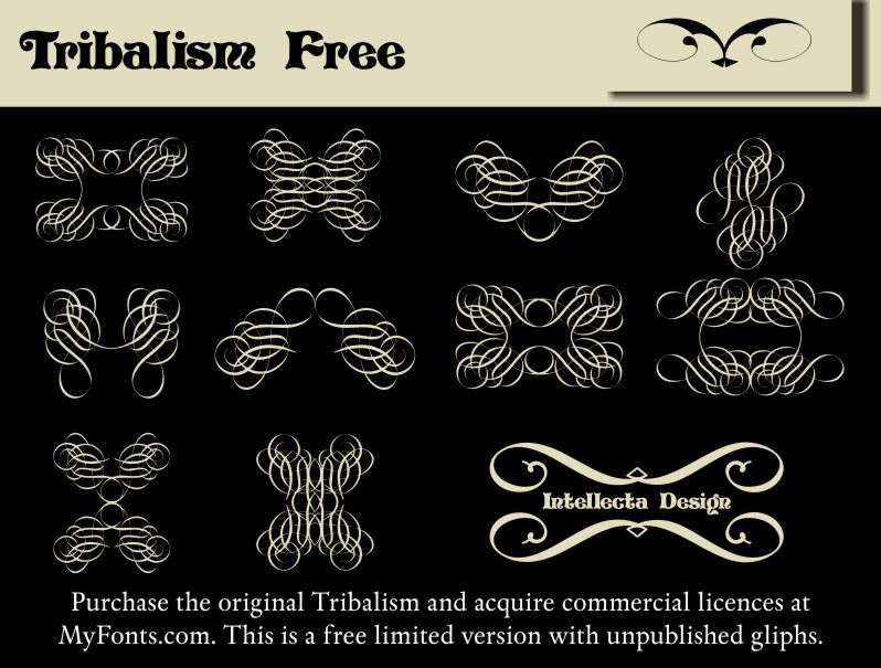 Download Tribalism font | fontsme.com