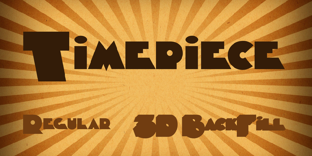 Download Timepiece font | fontsme.com