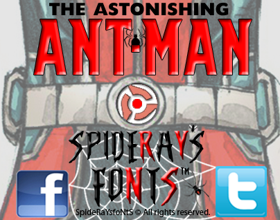 Download THE ASTONISHING ANT-MAN font | fontsme.com