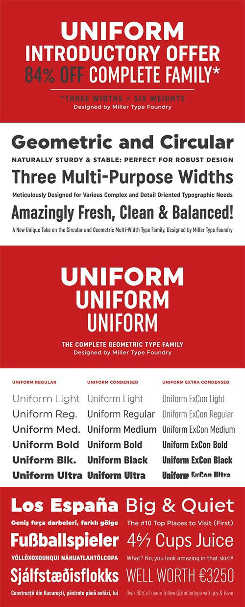 Download Uniform-Black font | fontsme.com