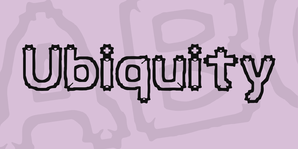 Download Ubiquity font | fontsme.com