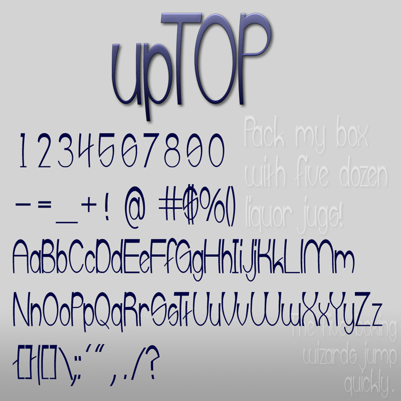 Download UpTop font | fontsme.com