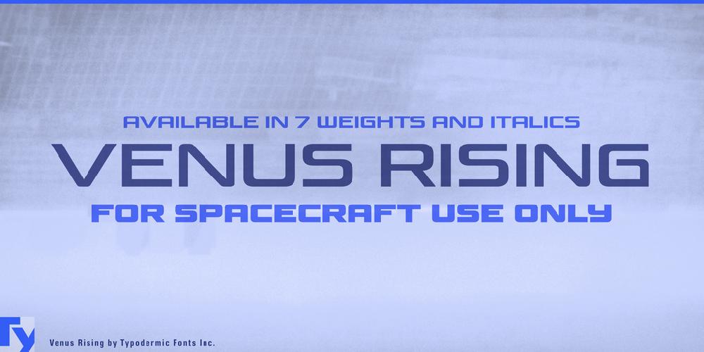 Download Venus Rising font | fontsme.com