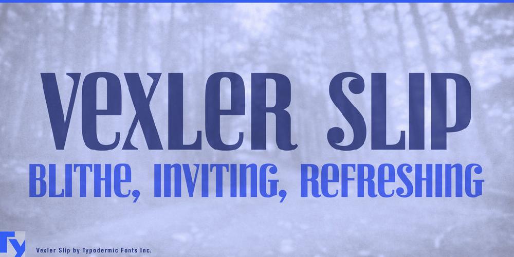 Download Vexler Slip font | fontsme.com