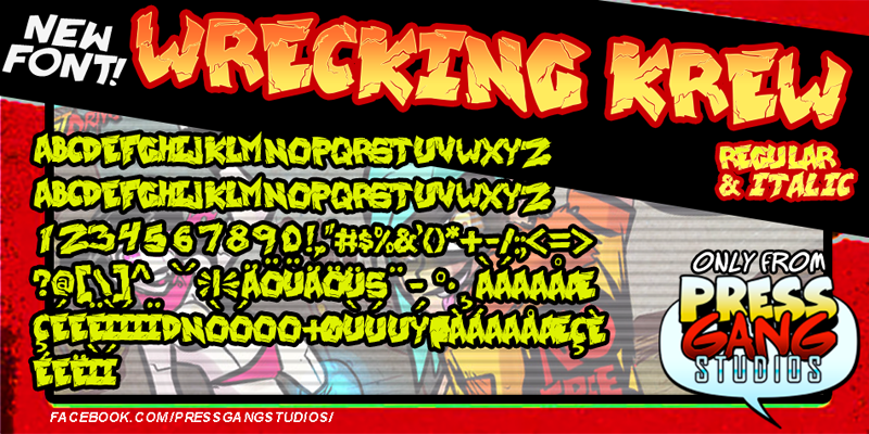 Download Wrecking Krew font | fontsme.com