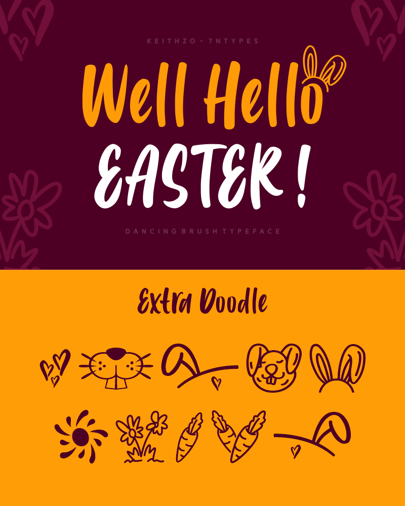 Download Well Hello Easter font | fontsme.com