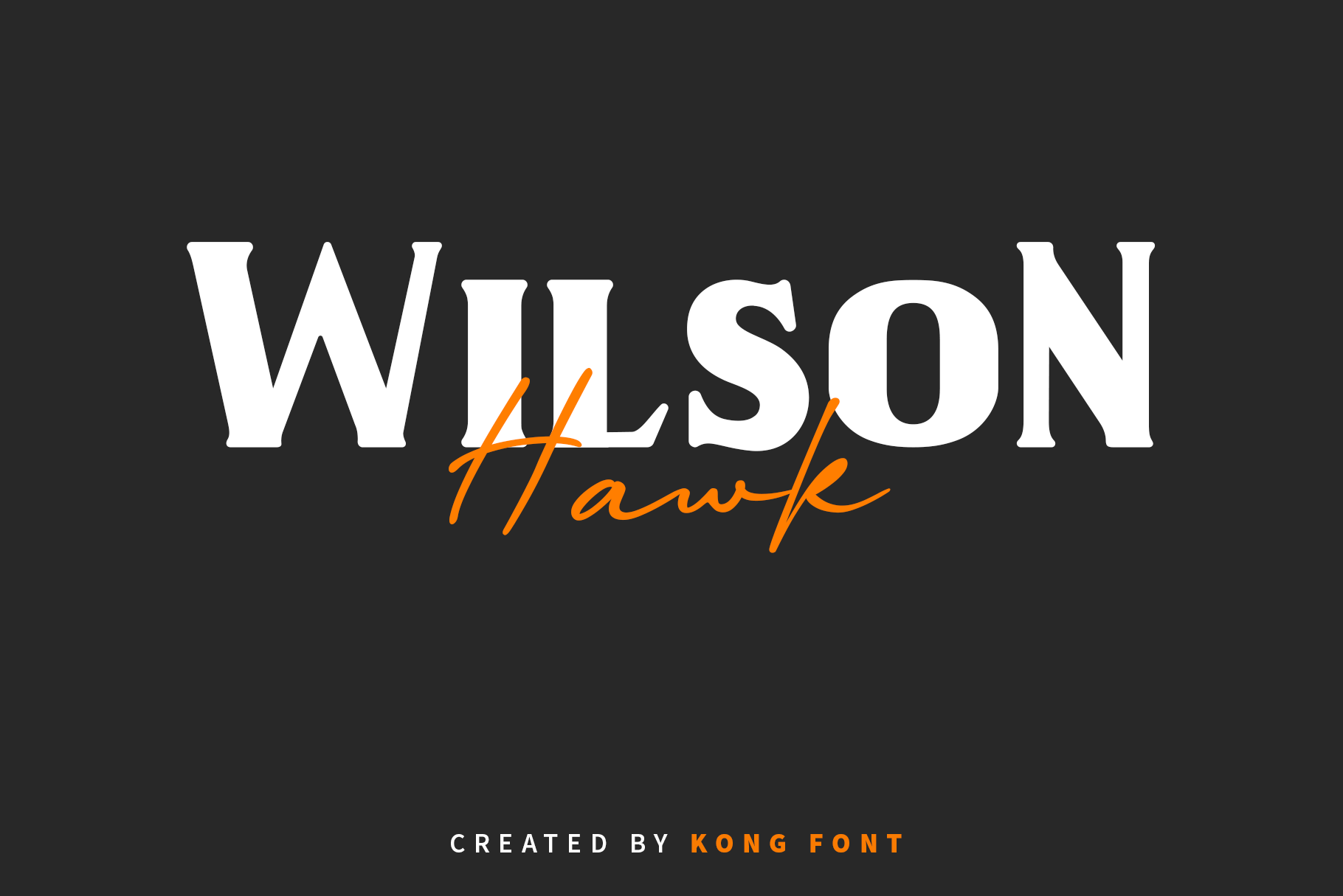 Download Wilson hawk demo font | fontsme.com