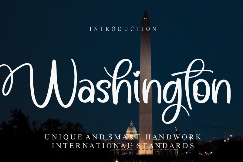 Download Washington font | fontsme.com