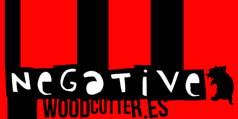 Download Woodcutter Negative font | fontsme.com