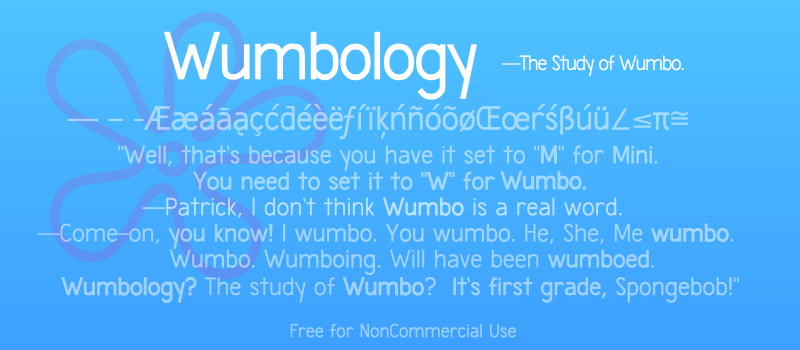 Download Wumbology font | fontsme.com