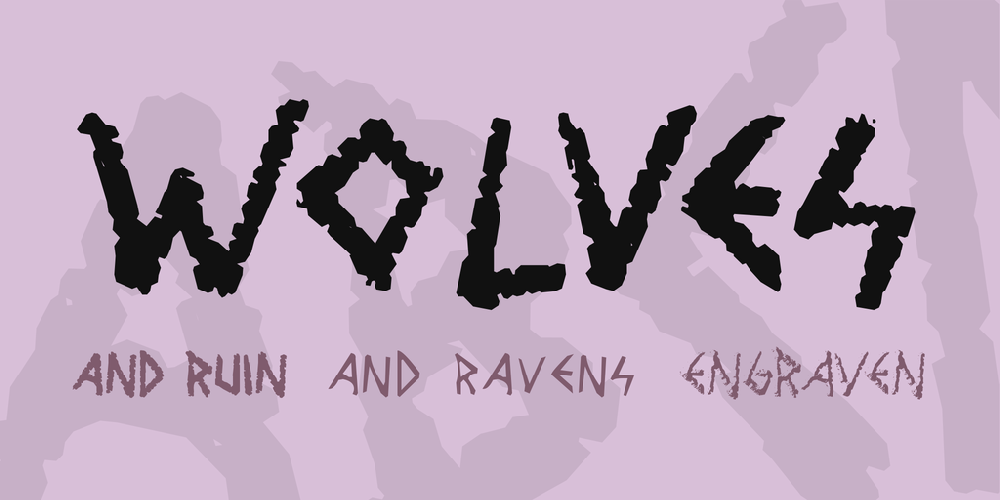 Download Wolves font | fontsme.com