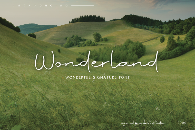 Download Wonderland DEMO font | fontsme.com