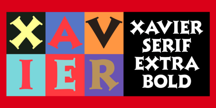 Download Xavier Inline font | fontsme.com