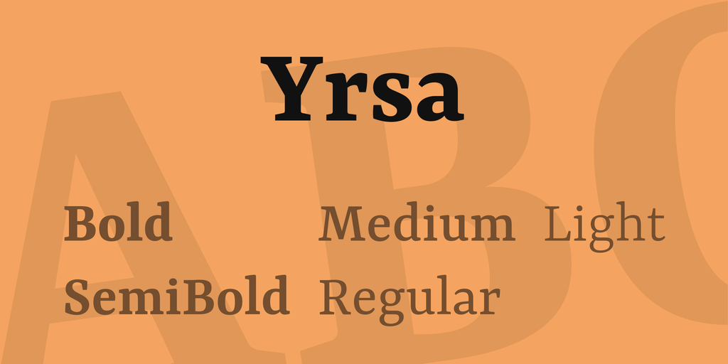 Download Yrsa font | fontsme.com