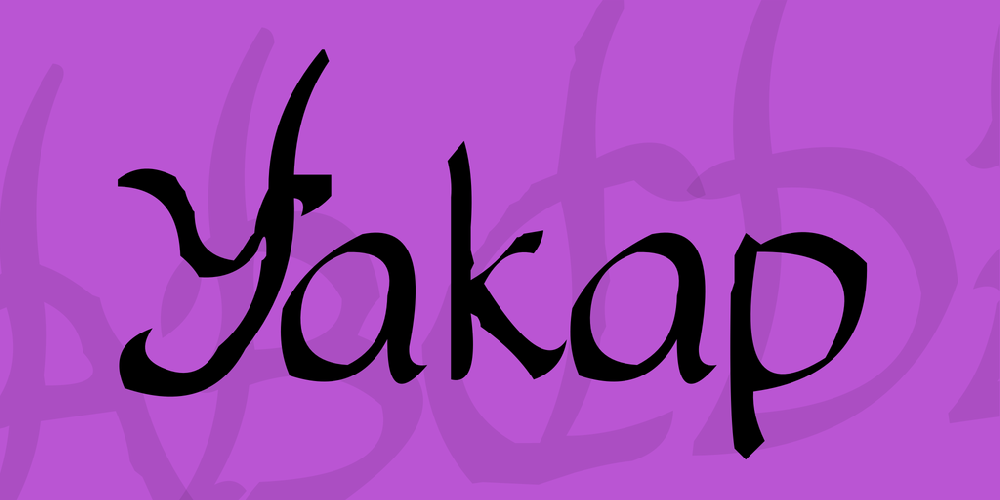 Download Yakap font | fontsme.com