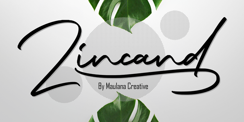 Download Zincand Free font | fontsme.com