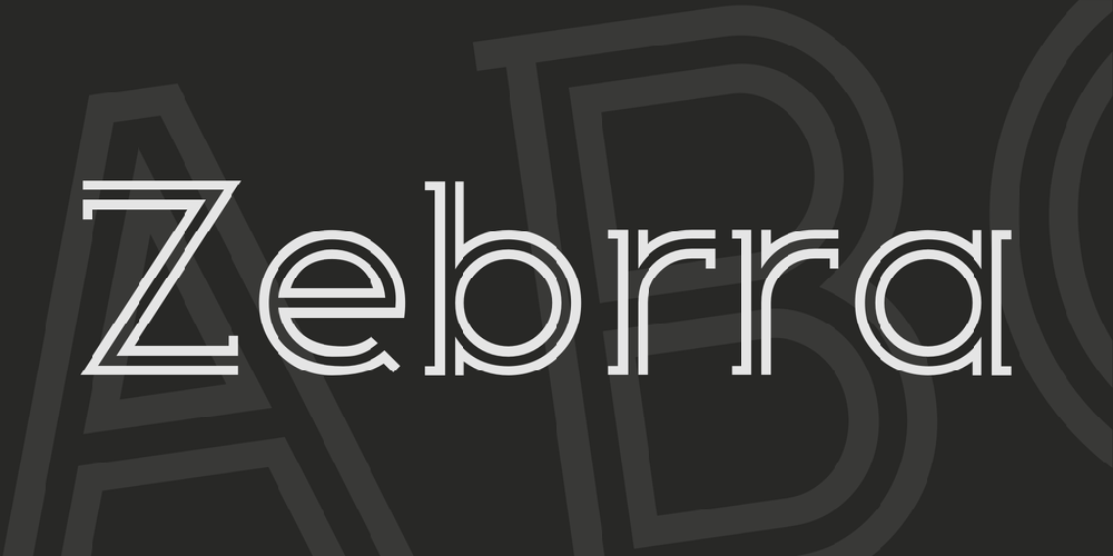 Download Zebrra font | fontsme.com