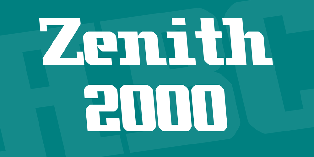 Download Zenith 2000 font | fontsme.com